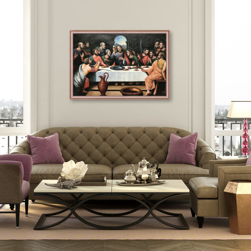 Overstock Art The Last Supper by Juan de Juanes - Picture Frame Painting Print on Canvas | Wayfair